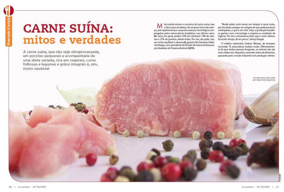 Carne suína: mitos e verdades – Sociedade Nacional de Agricultura
