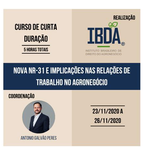 Curso mostra as modificações da Norma Regulamentadora 31 e seus ...